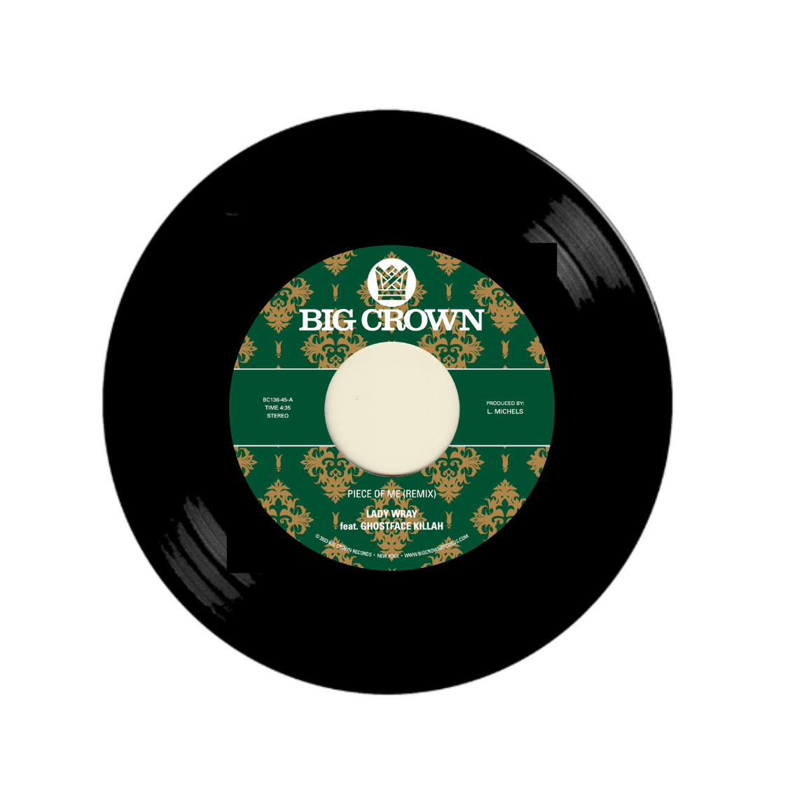 Lady Wray- Piece Of Me (Ft GFK) b/w Joy & Pain (Pete Rock Remix) (7")
